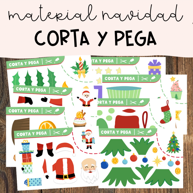 Corta y pega Navidad – Imagina, crea, educa