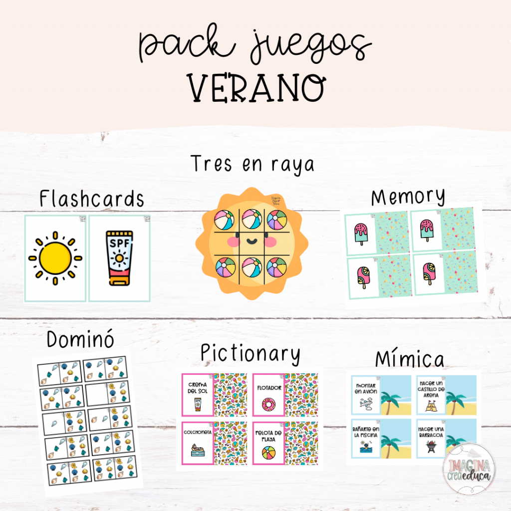 Juegos verano – Imagina, crea, educa