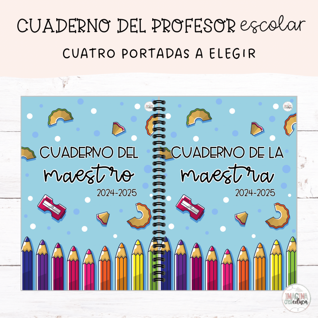 Cuaderno del profesor escolar – Imagina, crea, educa